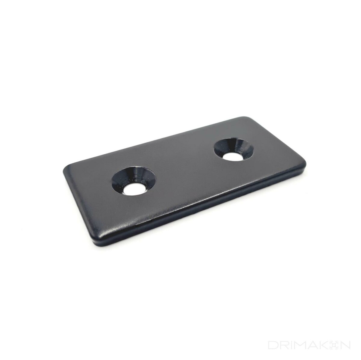 Verbinderplatte 45x90 B-Typ Nut 10 Stahl schwarz - Aluprofile | Zusch
